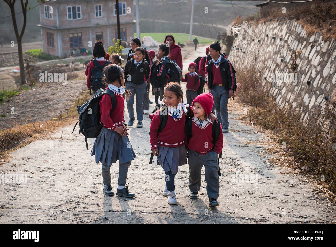 Nepal students hi-res stock photography and images - Alamy