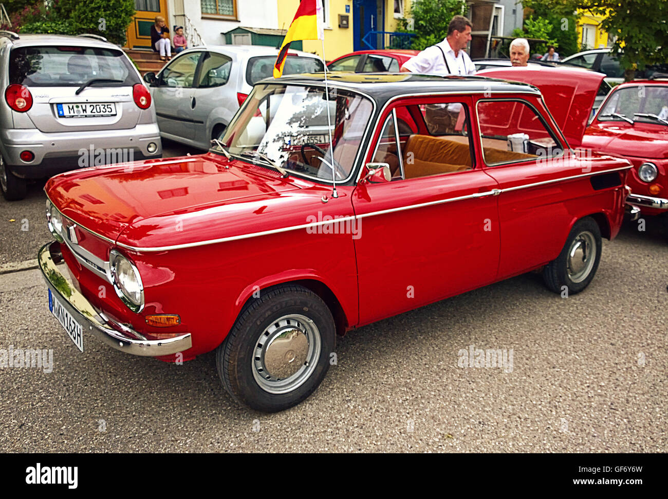 Vintage cars at Garching traditional parade: Classic vintage NSU Prinz ...