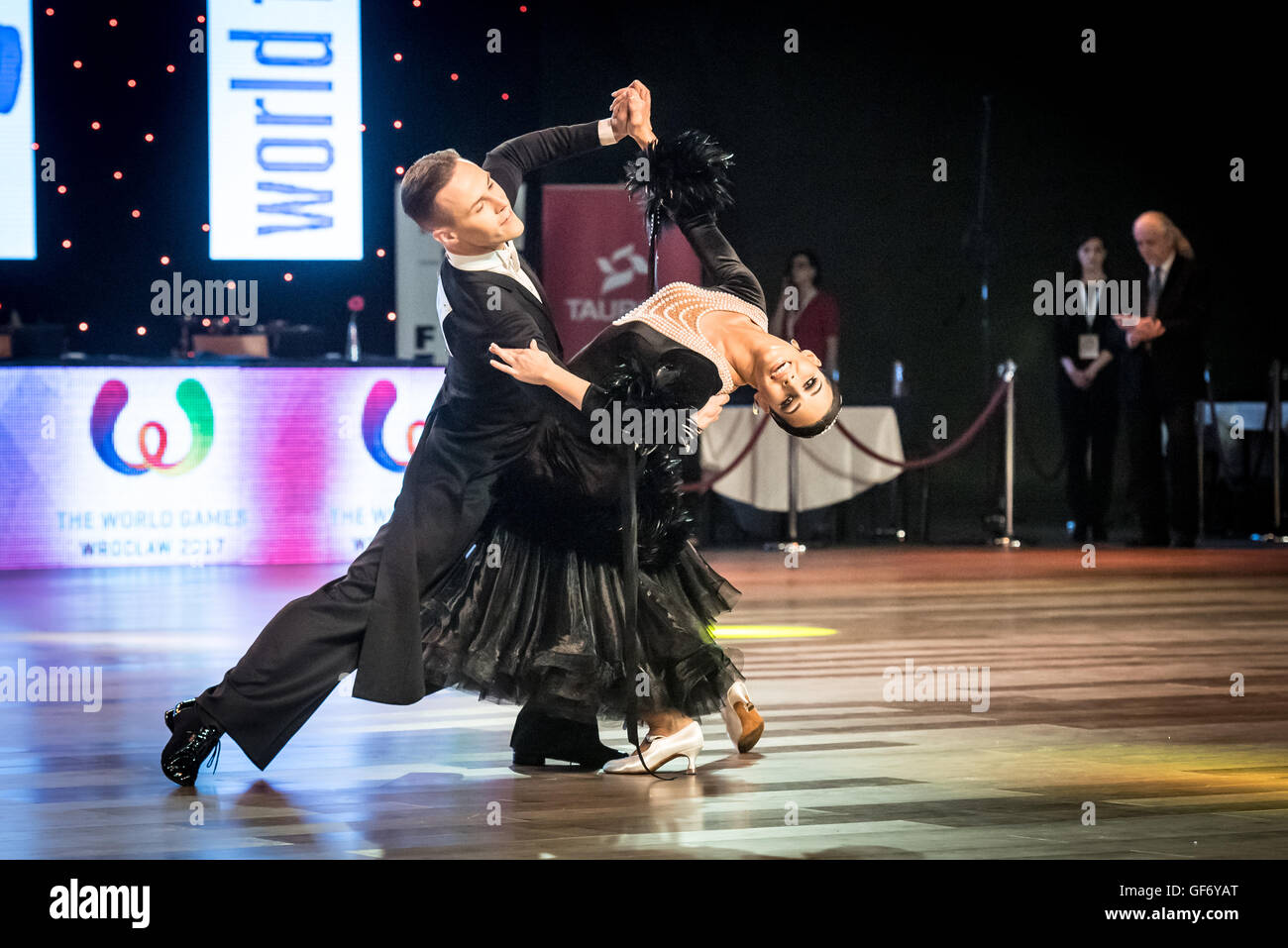 Dancers Dancing Ballroom Dance Stock Photo - Alamy