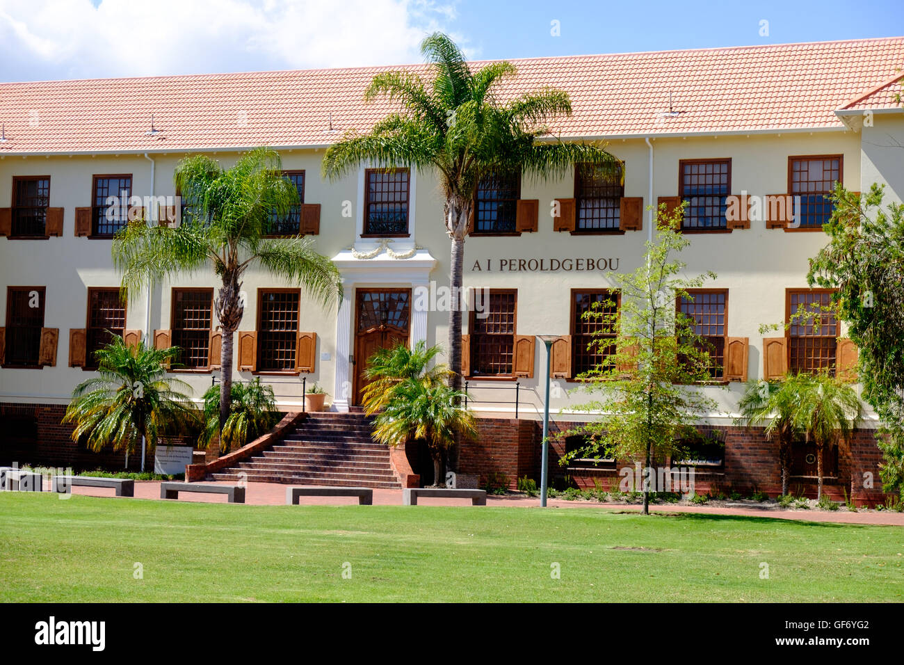 A. I. Perold building on the campus of Stellenbosch University, South ...