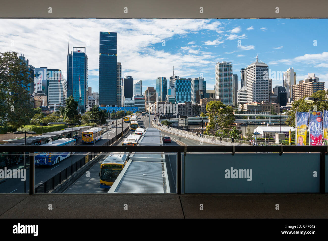Downtown Brisbane from the Bus Depot Stock Photo - Alamy