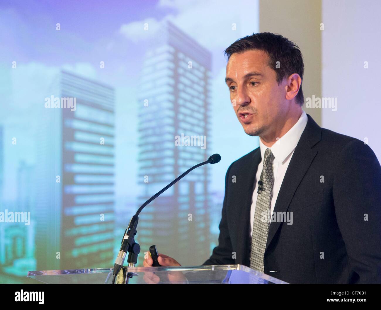 Former England star Gary Neville unveil his multimillion-pound plans to ...