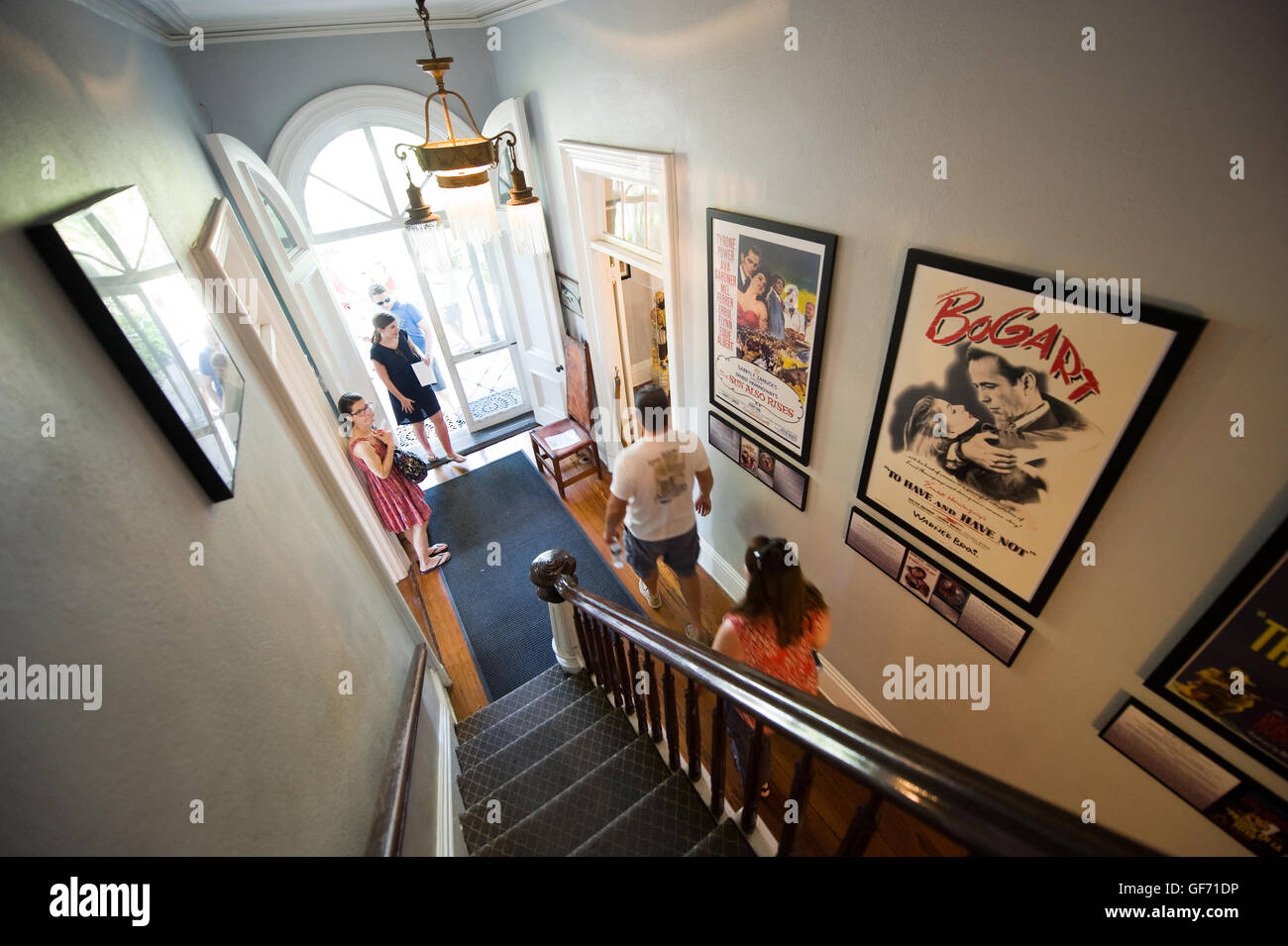 KEY WEST, FLORIDA, USA - MAY 03, 2016: Gang way with stairs in the ...