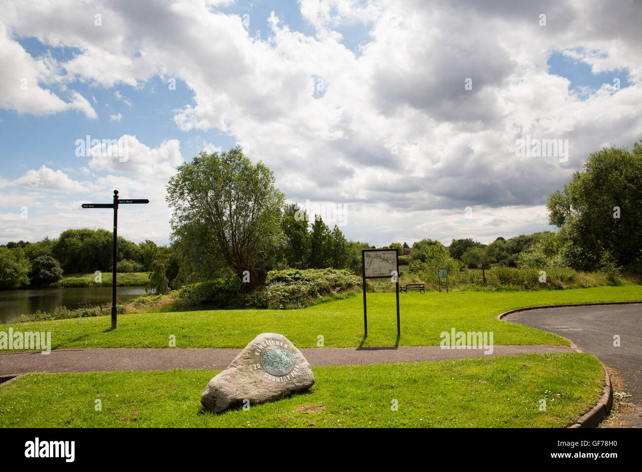 Babbs Mill Lake, a man made recreational park in Kingshurst, North ...