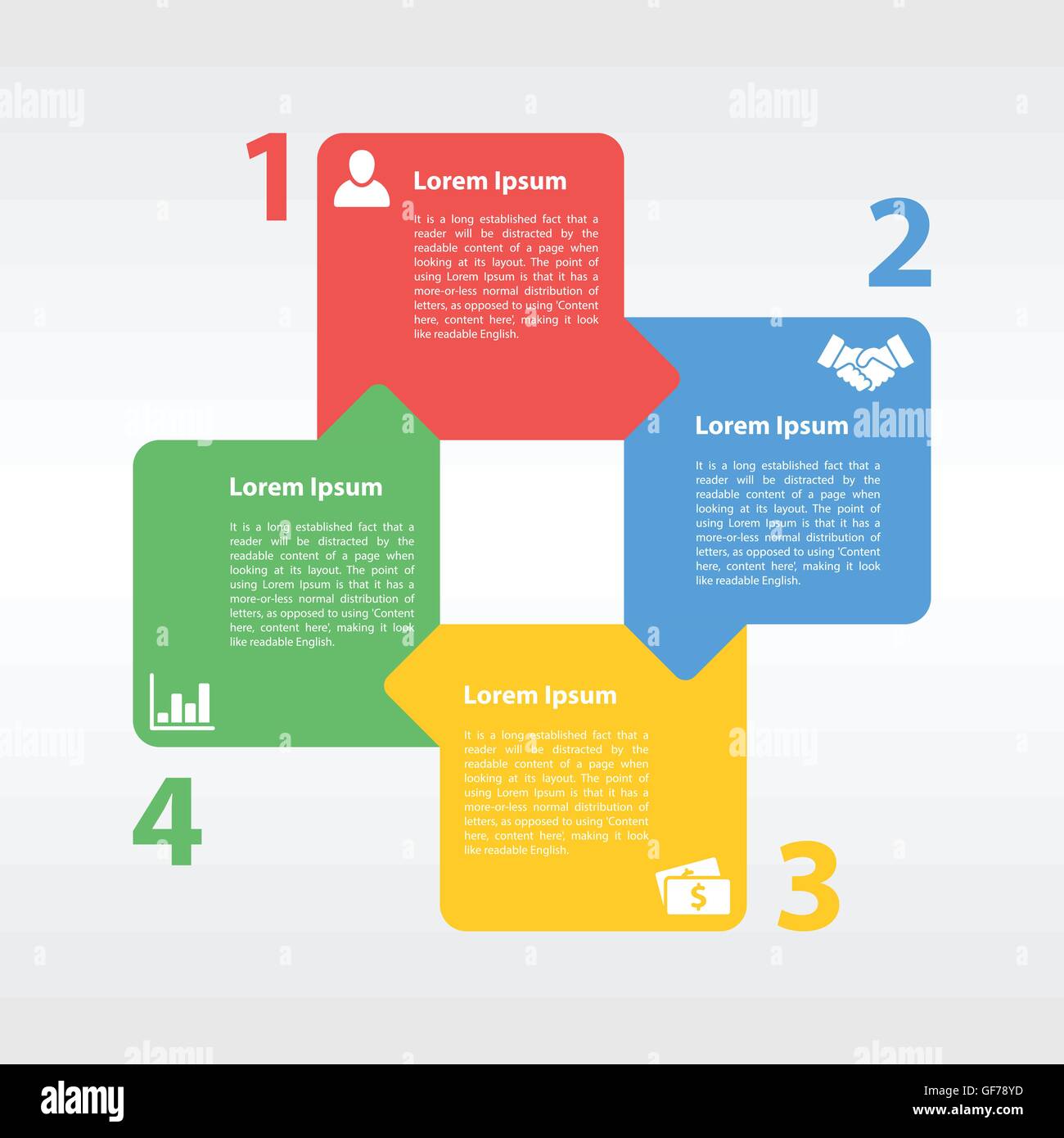 four steps sequence cycle process diagram infographic layout concept ... four steps sequence cycle process diagram infographic layout concept ...