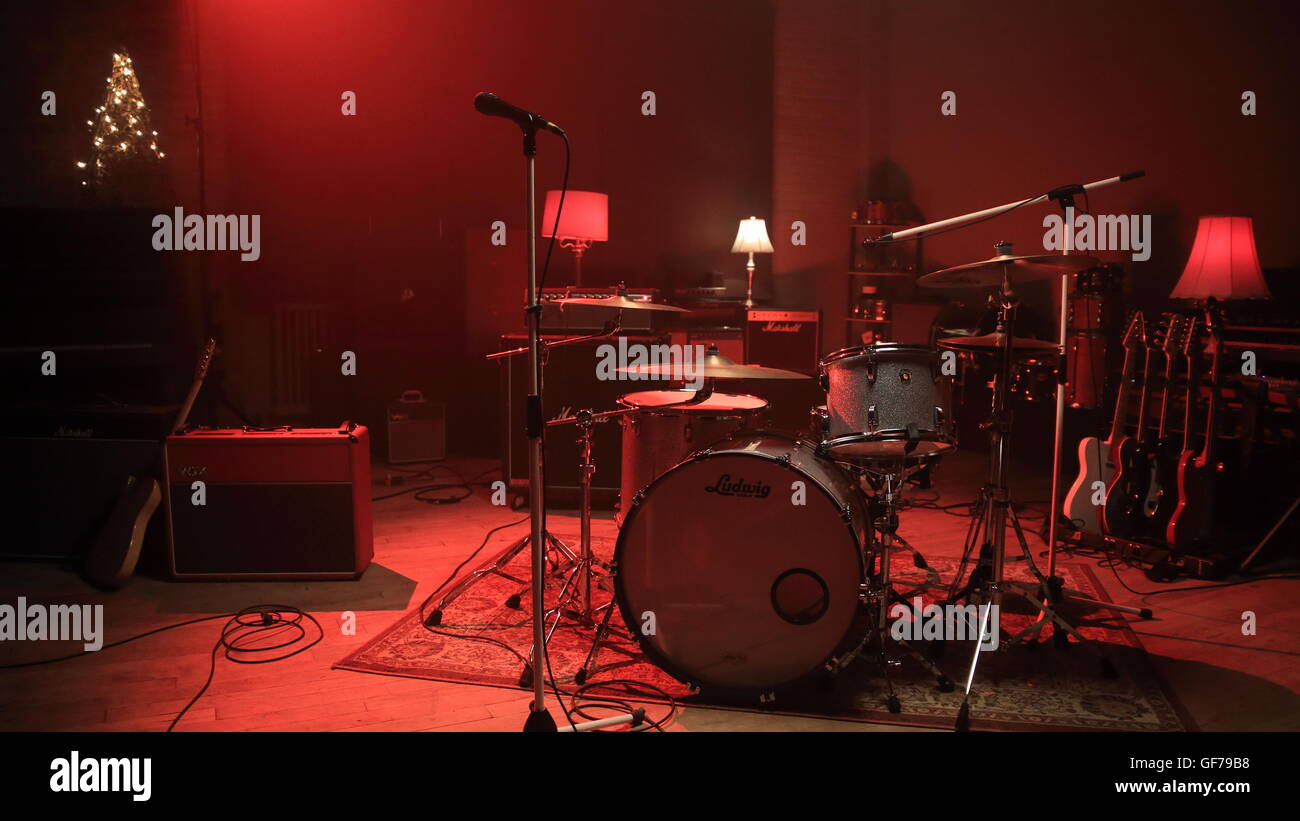 Music video set Stock Photo - Alamy