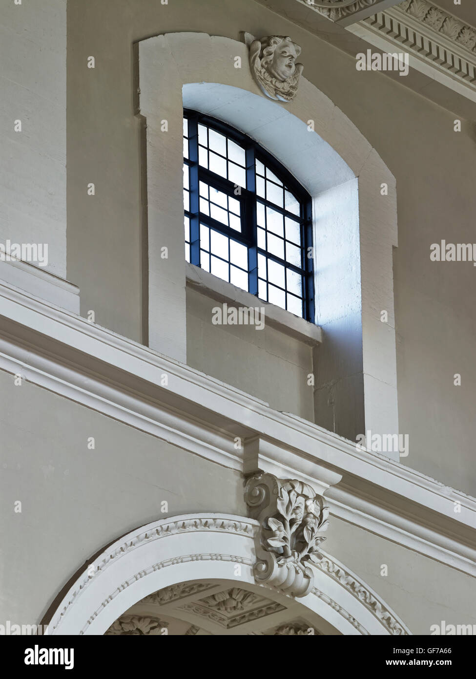 Christ Church Spitalfields north clerestory keystones; built by ...