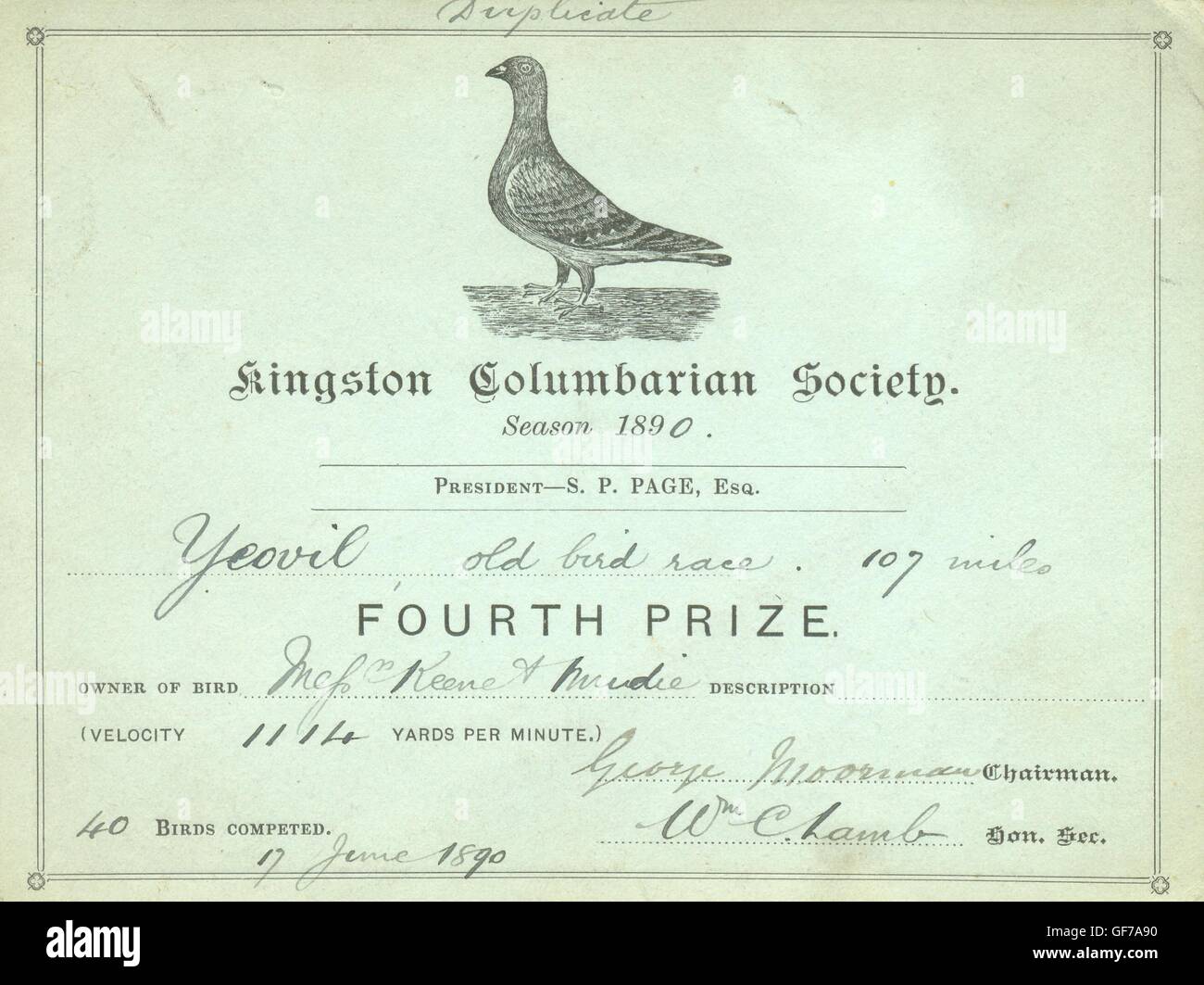 Fourth prize hi-res stock photography and images - Alamy