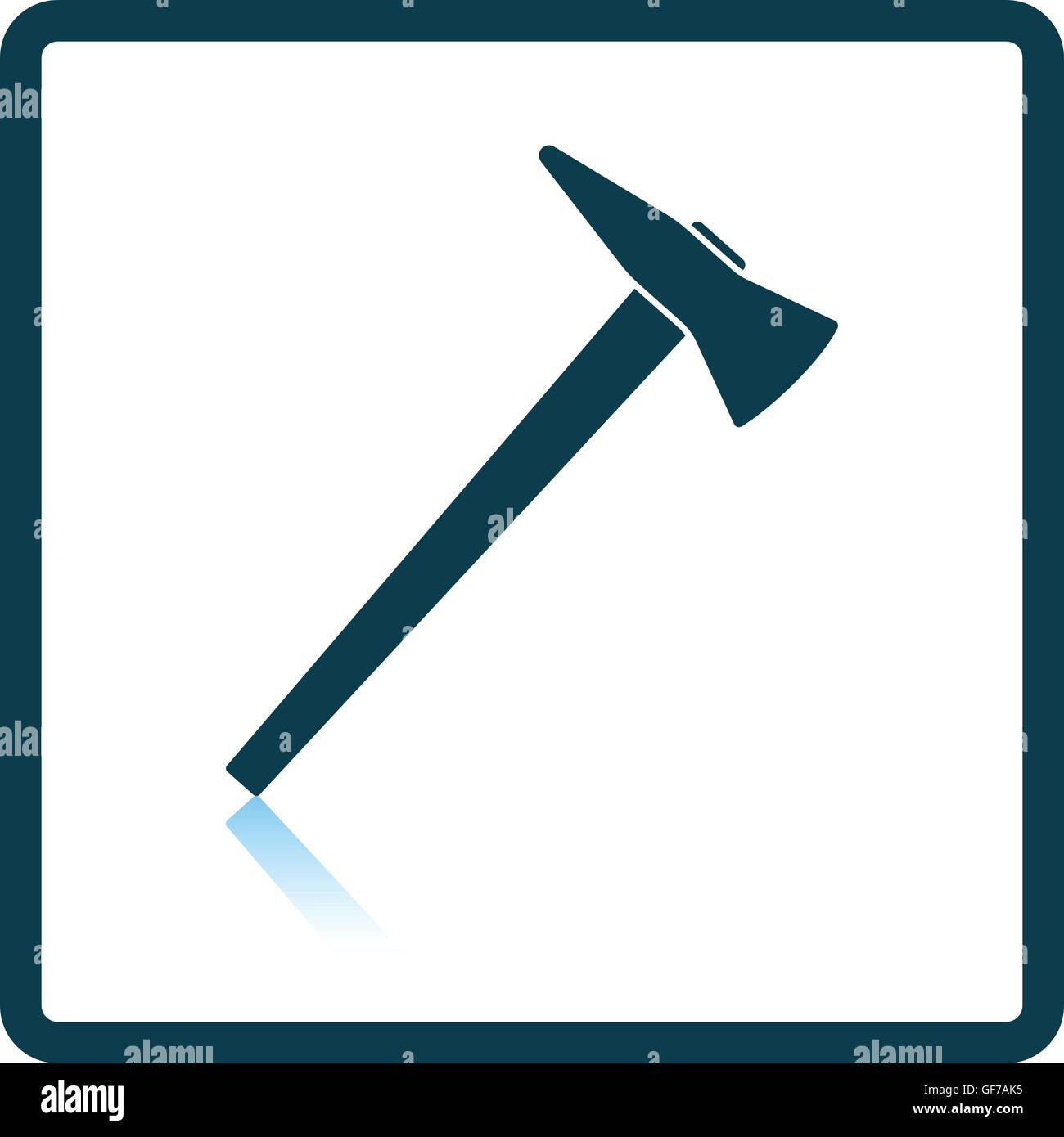 Fire axe icon. Shadow reflection design. Vector illustration Stock ...