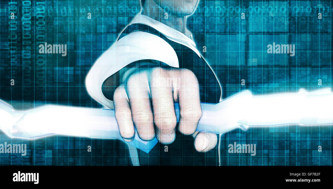 Seize the Opportunity as a Hand Holding Lightning Stock Photo - Alamy