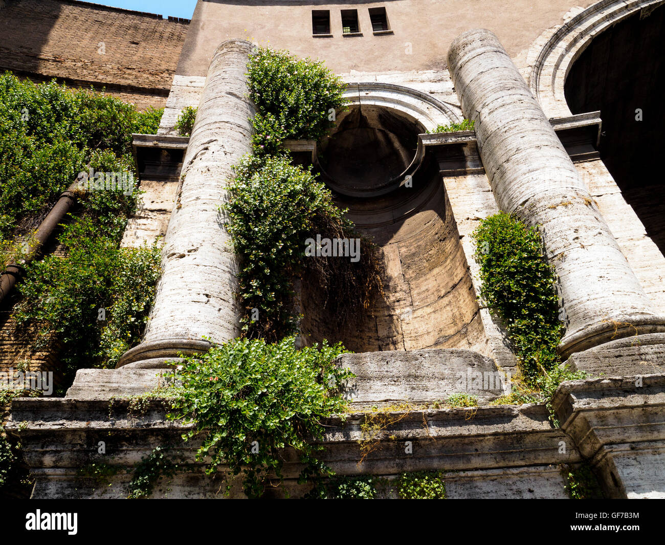 Columns of Porta di Santo Spirito - Rome, Italy Stock Photo - Alamy