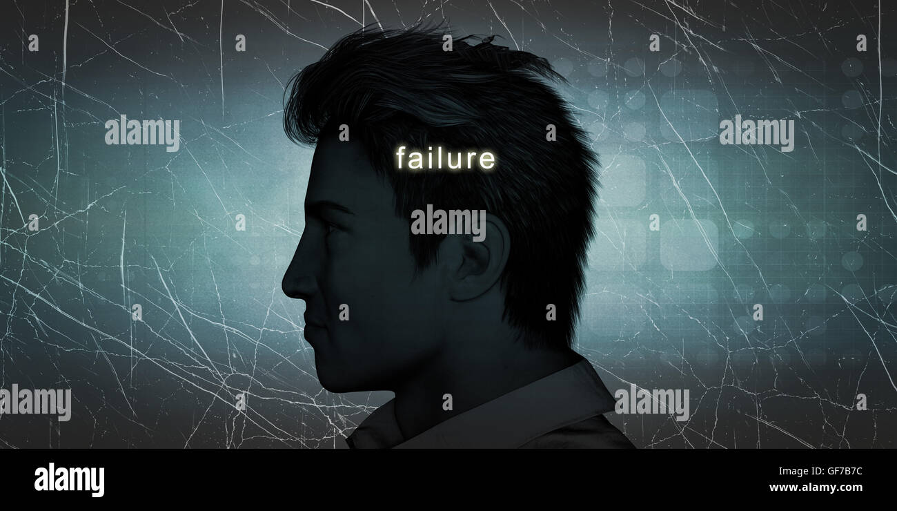 Man Experiencing Failure as a Personal Challenge Concept Stock Photo ...