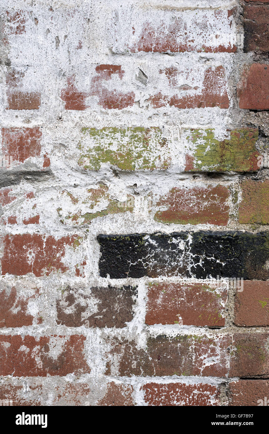 An old brick wall with signs of aging Stock Photo - Alamy