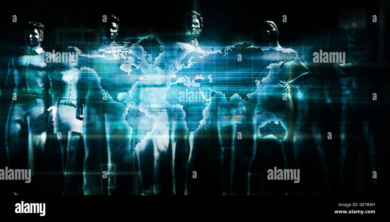 Business People Community and International Partners Network Stock ...