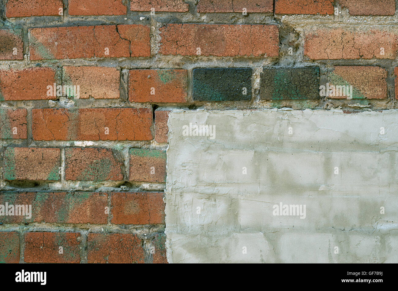 An old brick wall with signs of aging Stock Photo - Alamy