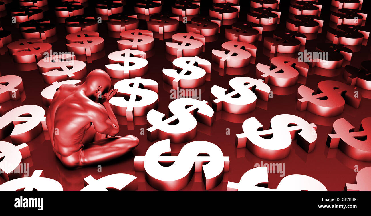 Financial Problems and Man Crying or Stressed Stock Photo - Alamy