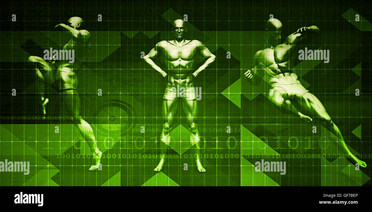 Fitness App Background with Sports Lifestyle Tracker Art Stock Photo ...