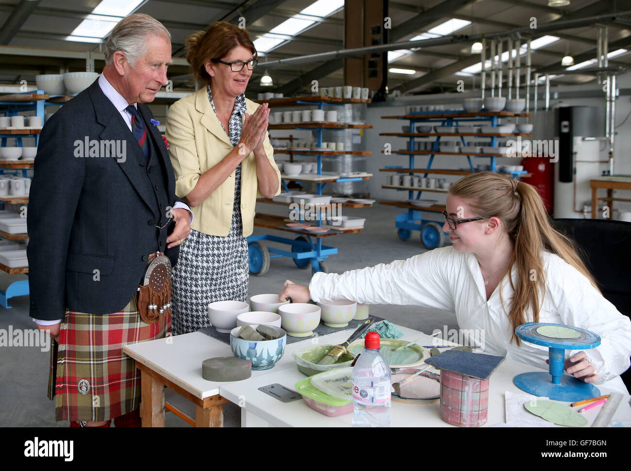 The Prince of Wales, also known as the Duke of Rothesay, with director ...