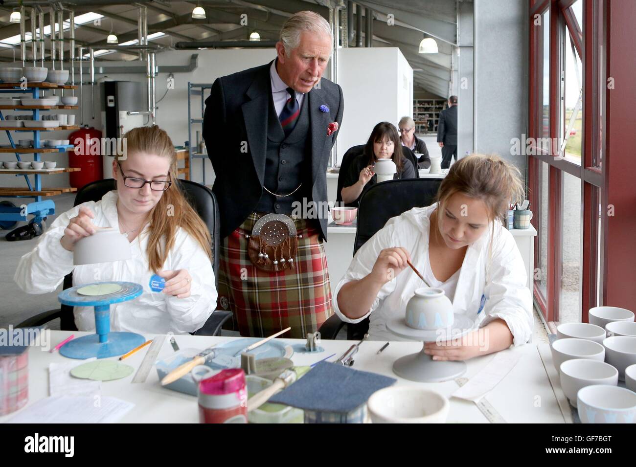 The Prince of Wales, also known as the Duke of Rothesay, with Rhiannon ...