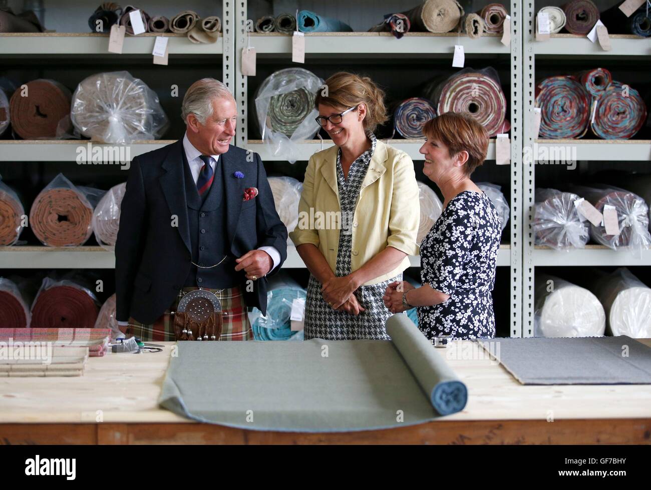 The Prince of Wales, also known as the Duke of Rothesay, speaks to ...
