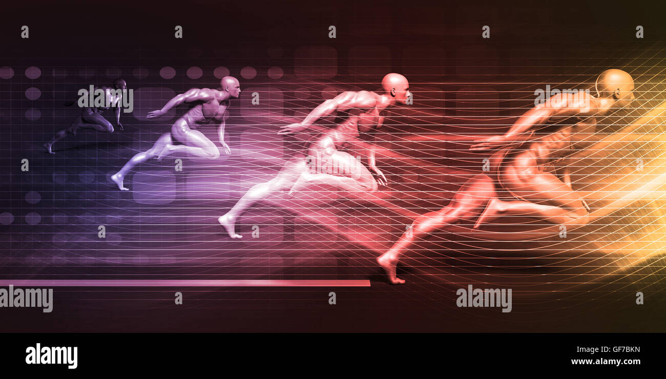 System Integration Technology Futuristic Platform Concept Art Stock ...