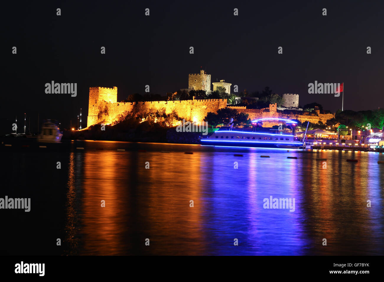 Bodrum Castle in Aegean Coast of Turkey Stock Photo - Alamy