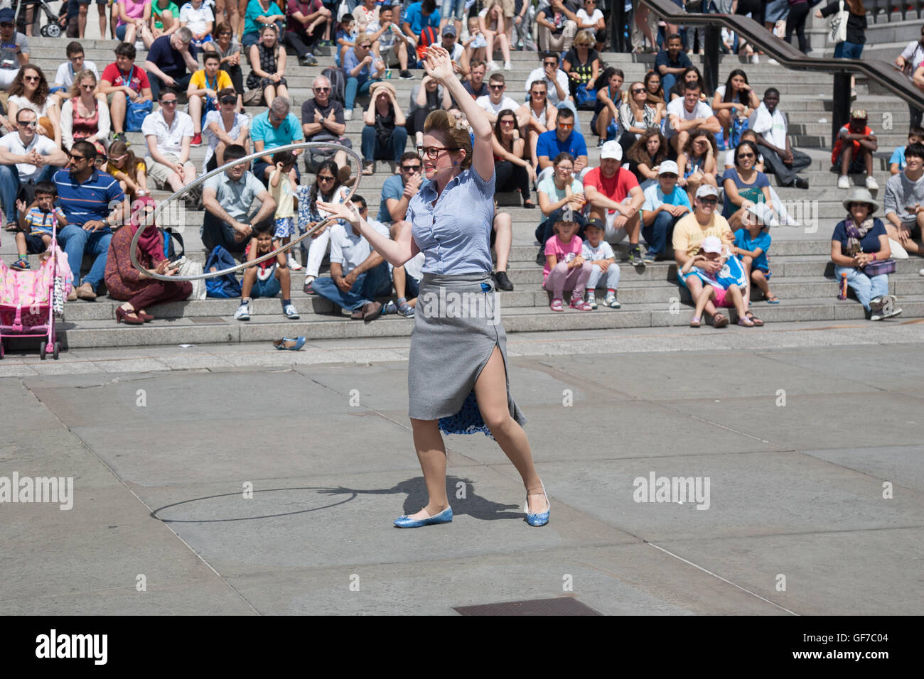 Busking Festival Trafalgar Square London England UK Europe Stock Photo ...