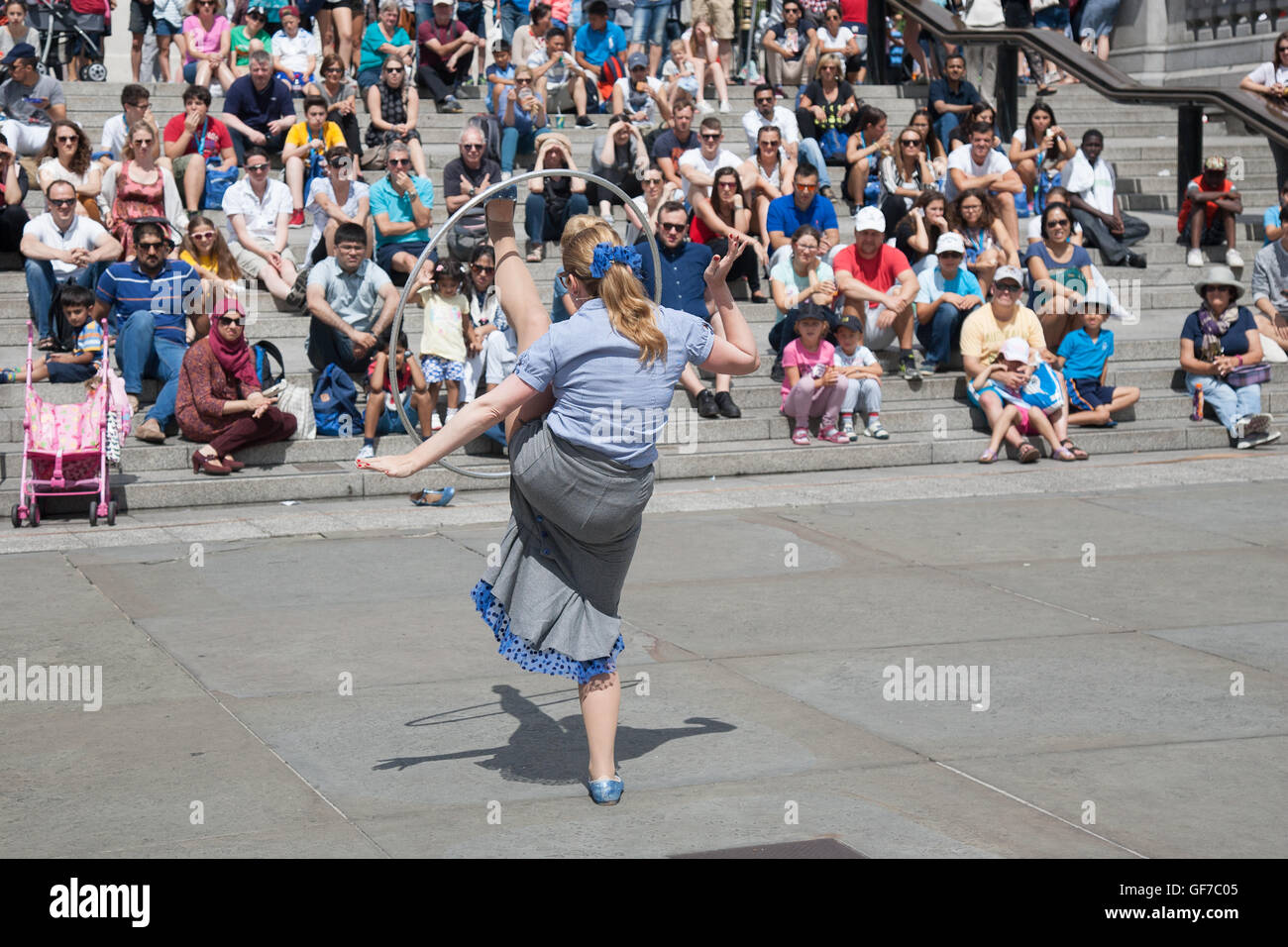 Busking Festival Trafalgar Square London England UK Europe Stock Photo ...