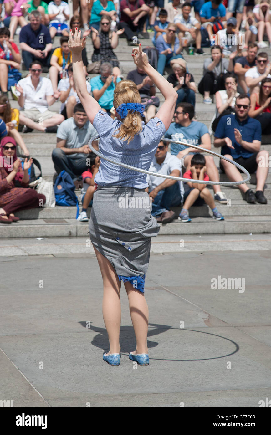 Busking Festival Trafalgar Square London England UK Europe Stock Photo ...