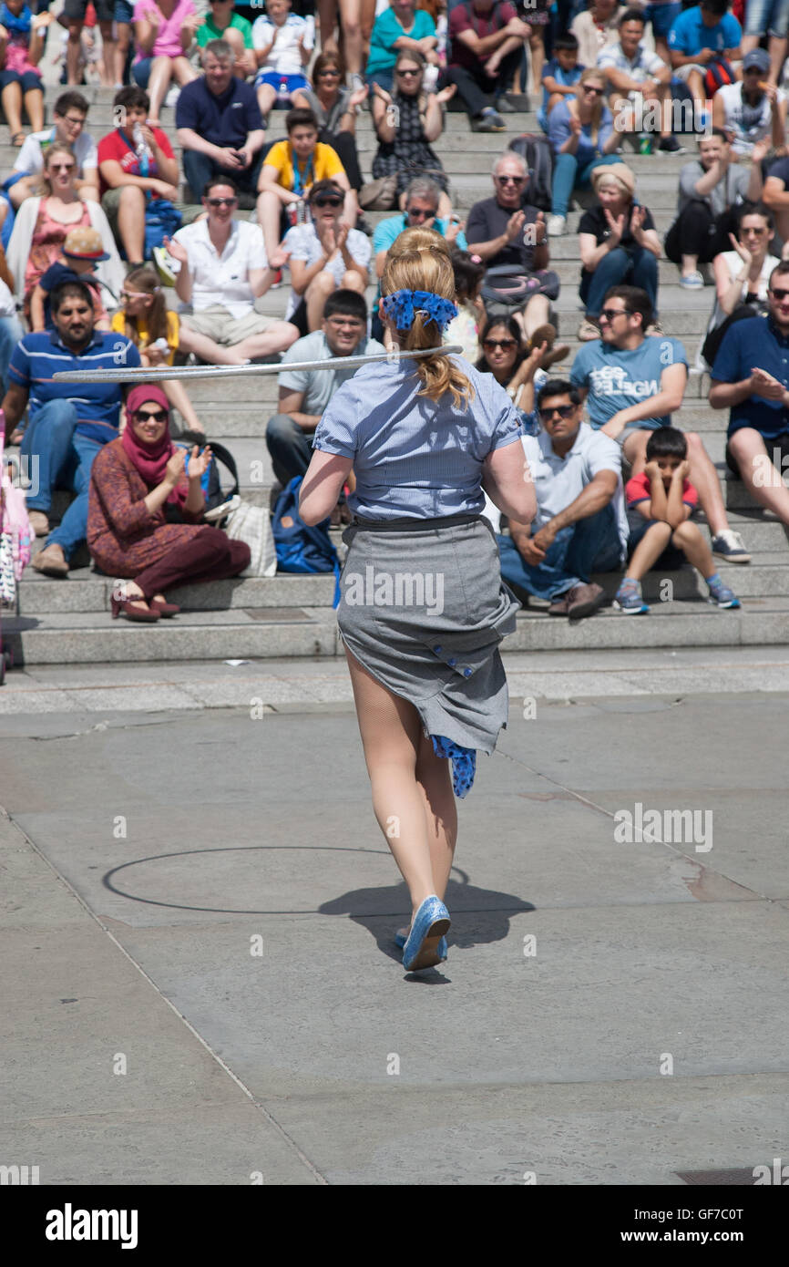 Busking Festival Trafalgar Square London England UK Europe Stock Photo ...