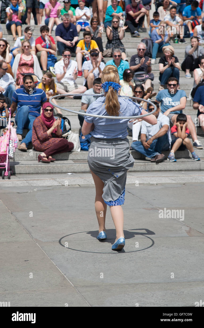 Busking Festival Trafalgar Square London England UK Europe Stock Photo ...