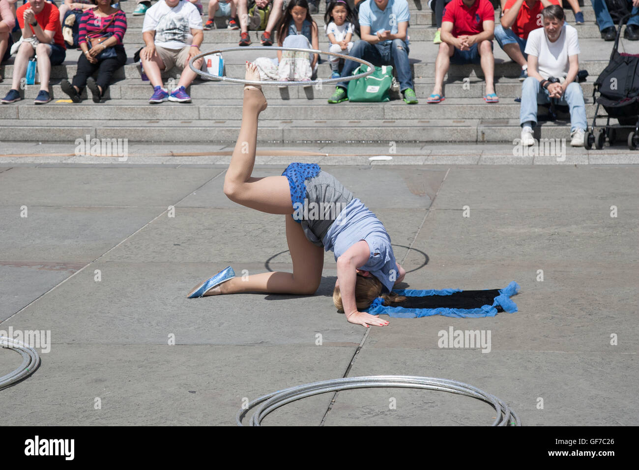Busking Festival Trafalgar Square London England UK Europe Stock Photo ...