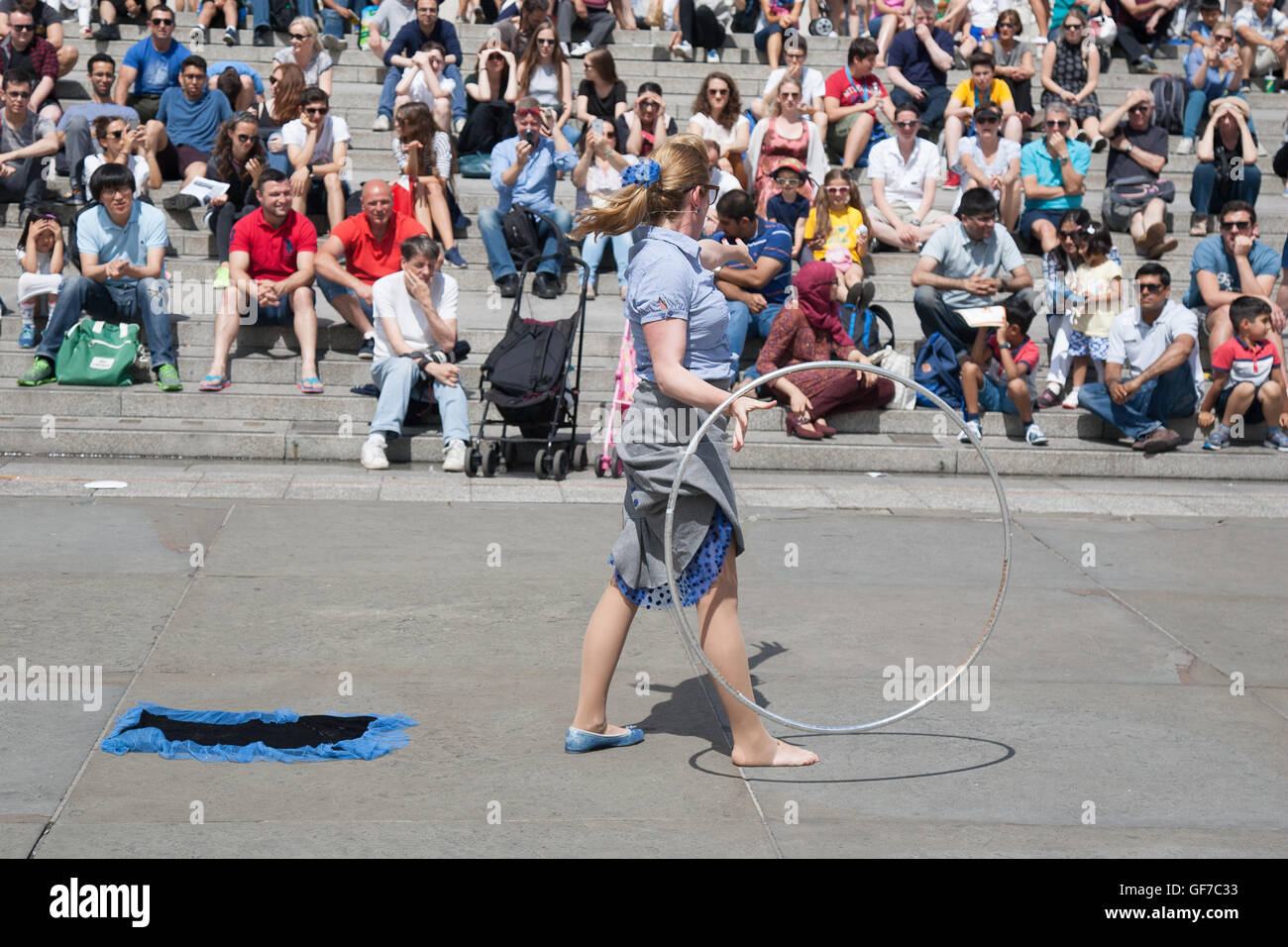 Busking Festival Trafalgar Square London England UK Europe Stock Photo ...