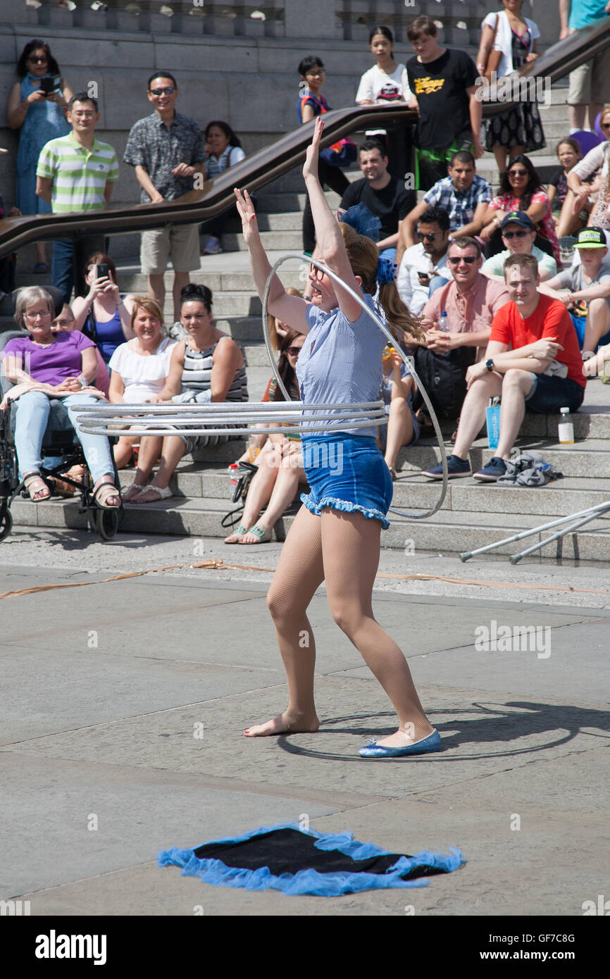 Busking Festival Trafalgar Square London England UK Europe Stock Photo ...