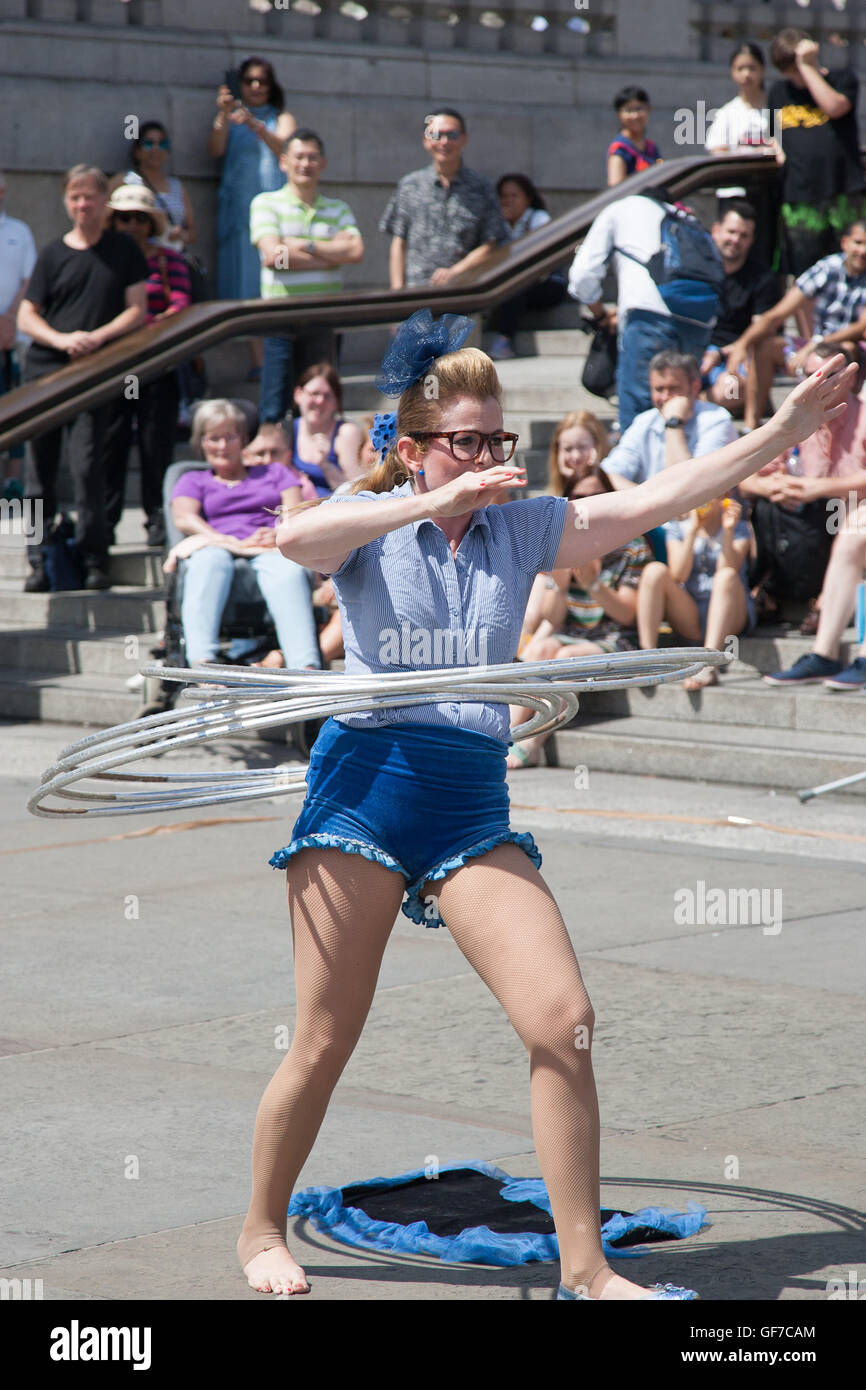 Busking Festival Trafalgar Square London England UK Europe Stock Photo ...