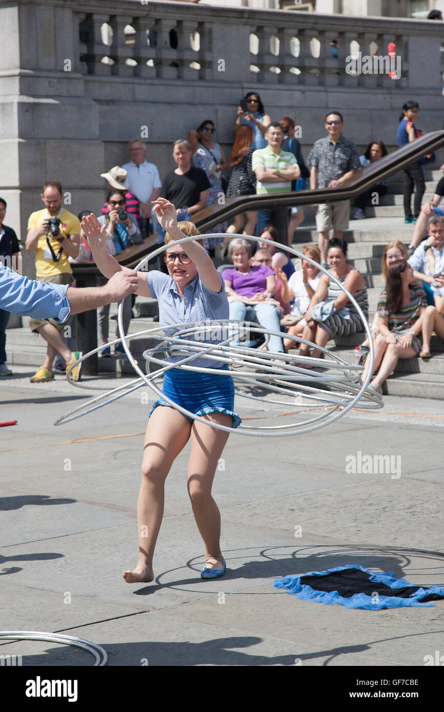 Busking Festival Trafalgar Square London England UK Europe Stock Photo ...