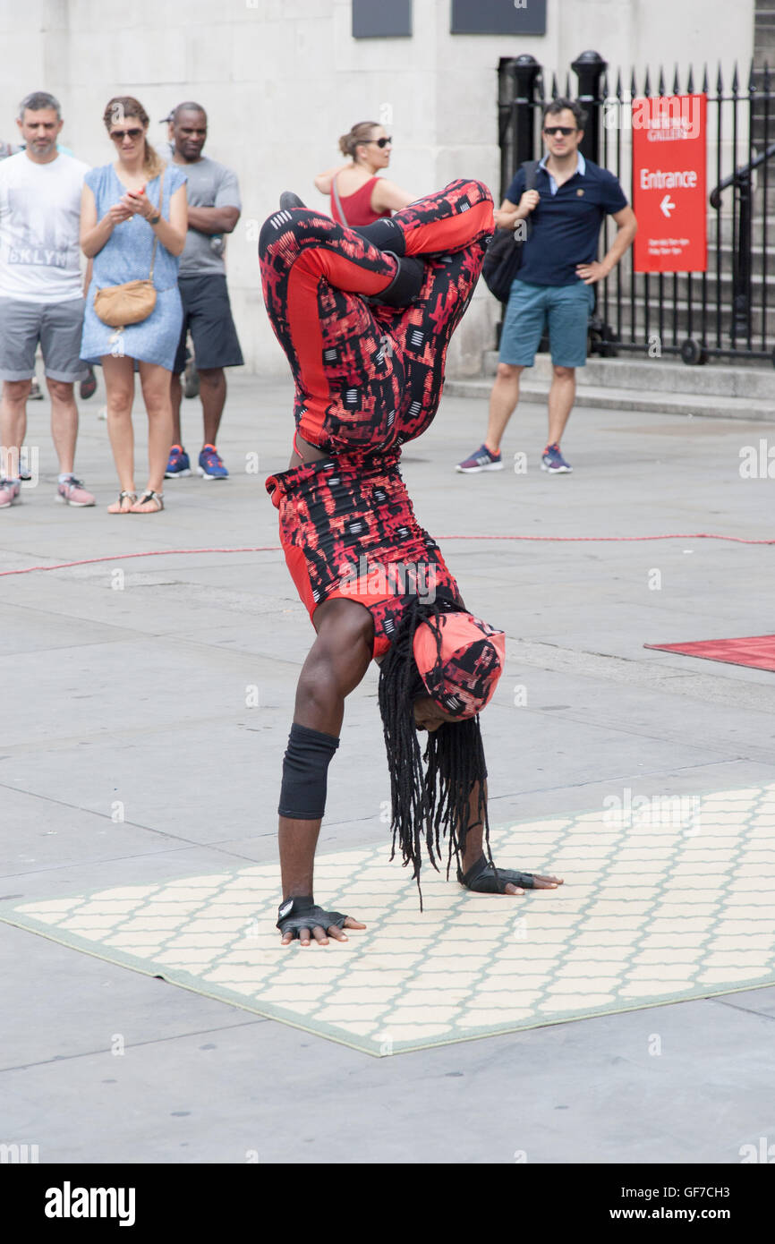 Busking Festival Trafalgar Square London England UK Europe Stock Photo ...