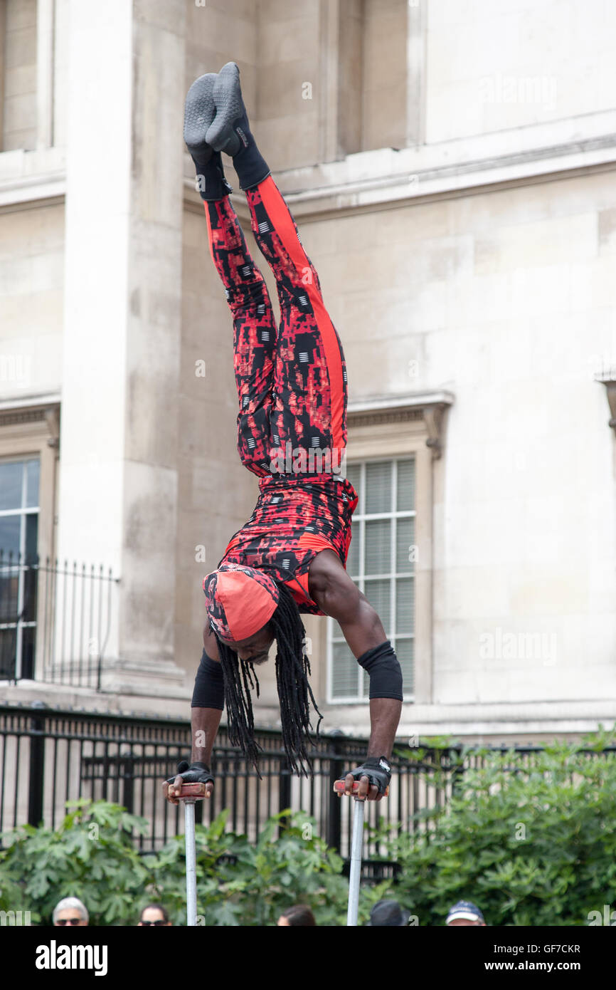 Busking Festival Trafalgar Square London England UK Europe Stock Photo ...