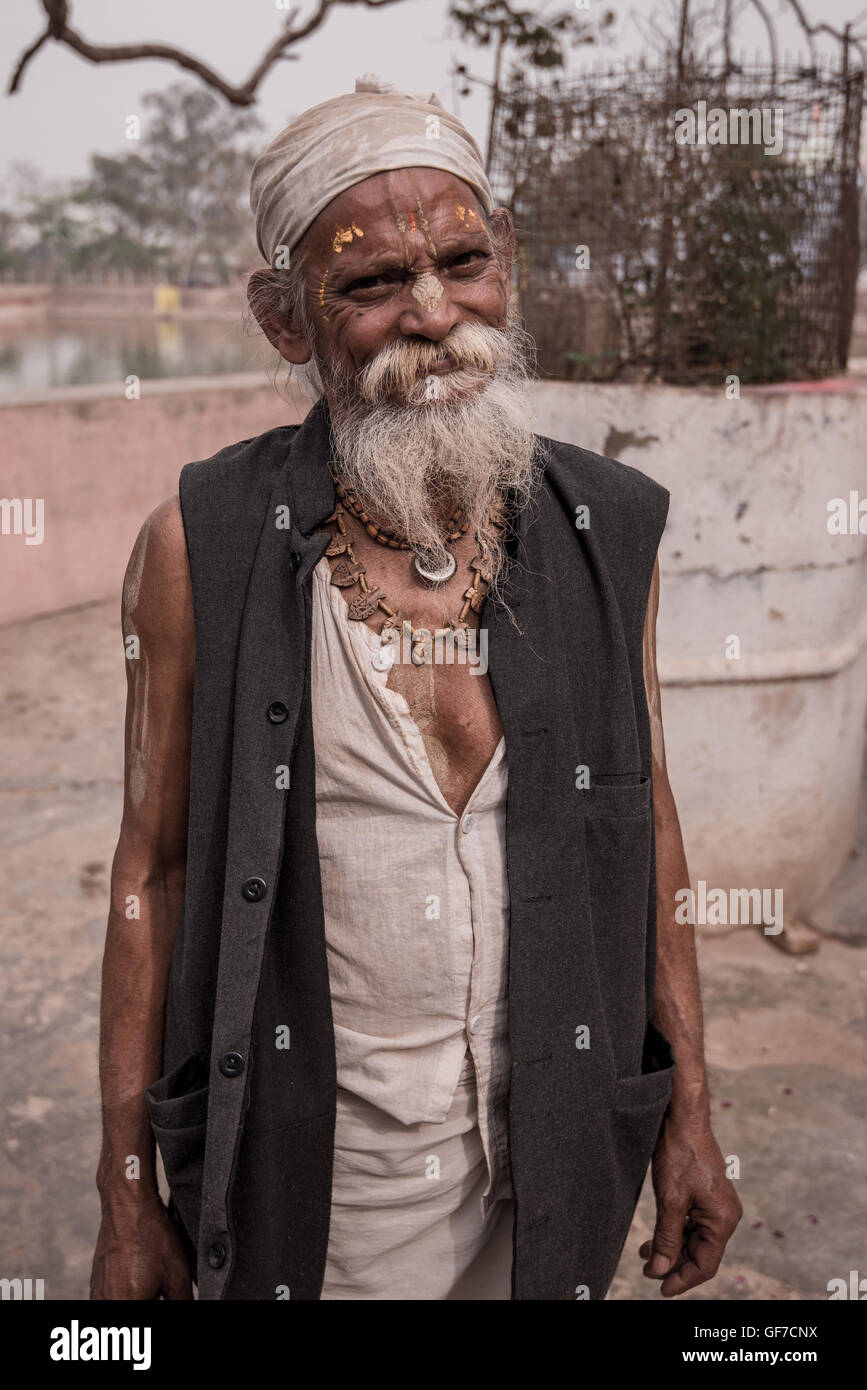 India uttar pradesh vrindavan man hi-res stock photography and images ...