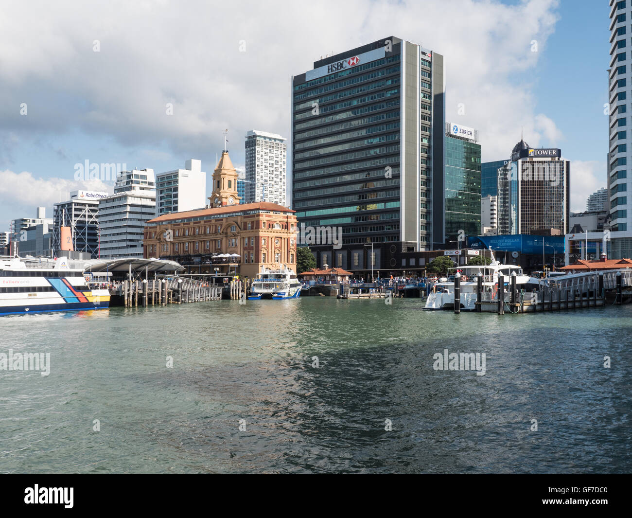 Marina and ferry terminal building, Waterfront, Auckland, New Zealand ...