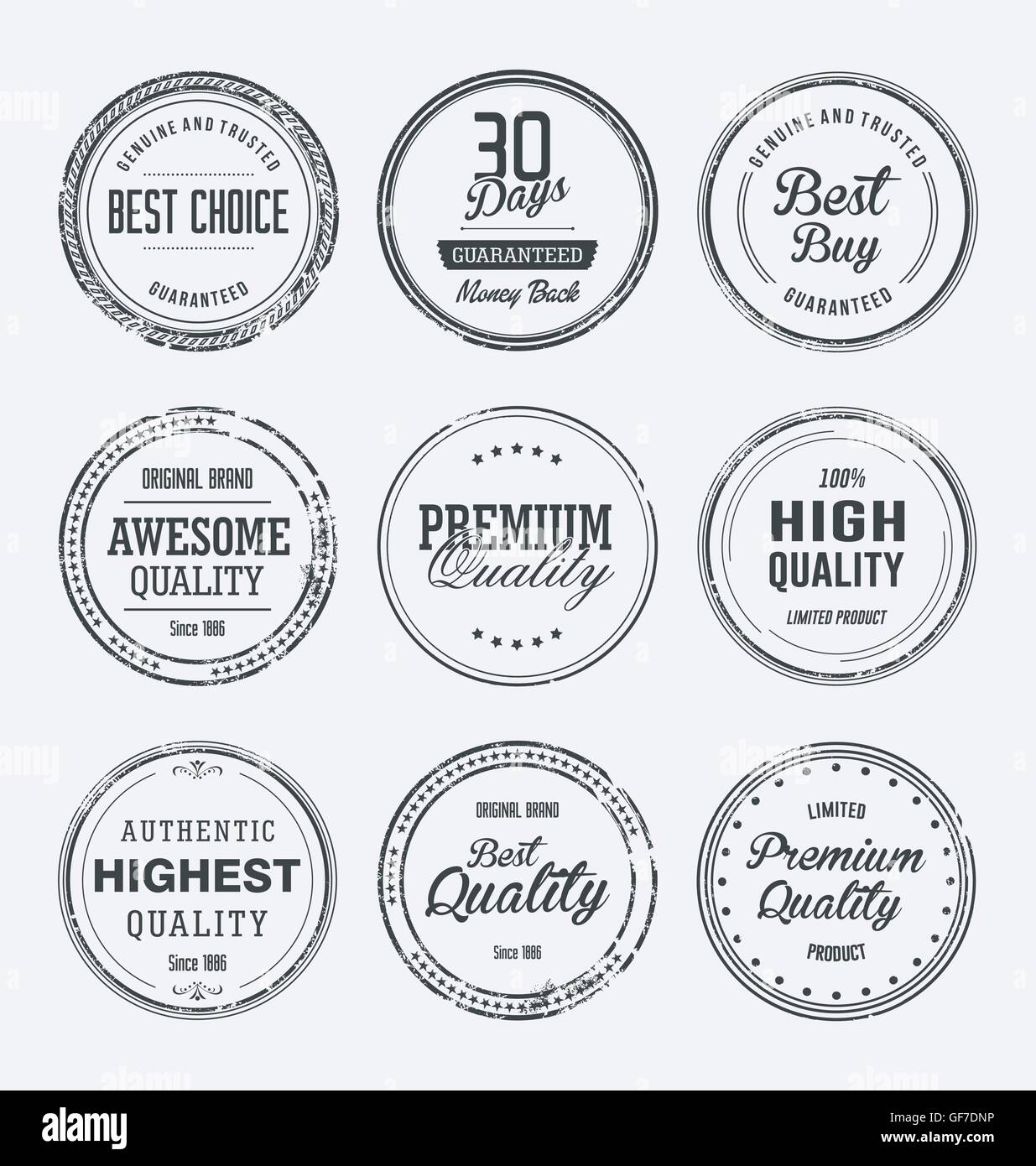 Premium quality stamp Stock Vector Images - Alamy