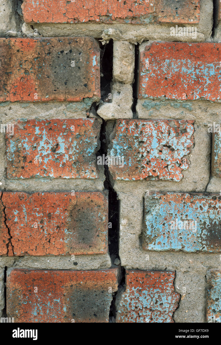 An old brick wall with signs of aging Stock Photo - Alamy