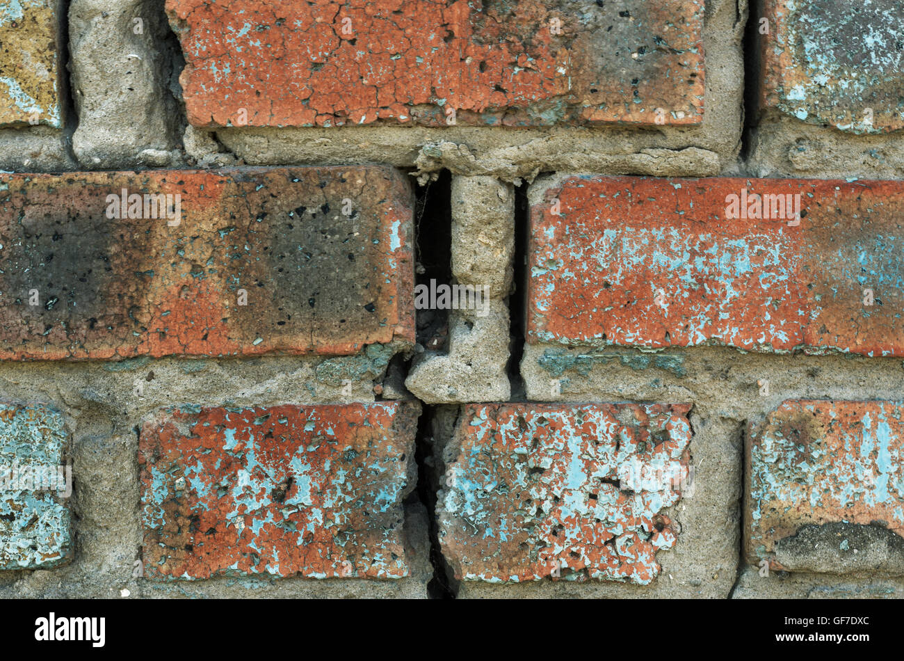 An old brick wall with signs of aging Stock Photo - Alamy