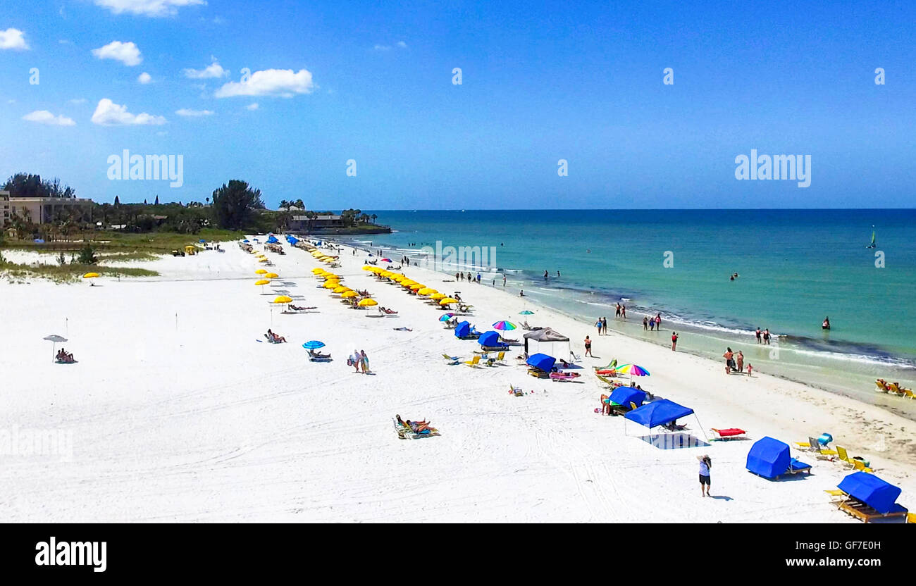 Siesta key beach aerial view hi-res stock photography and images - Alamy