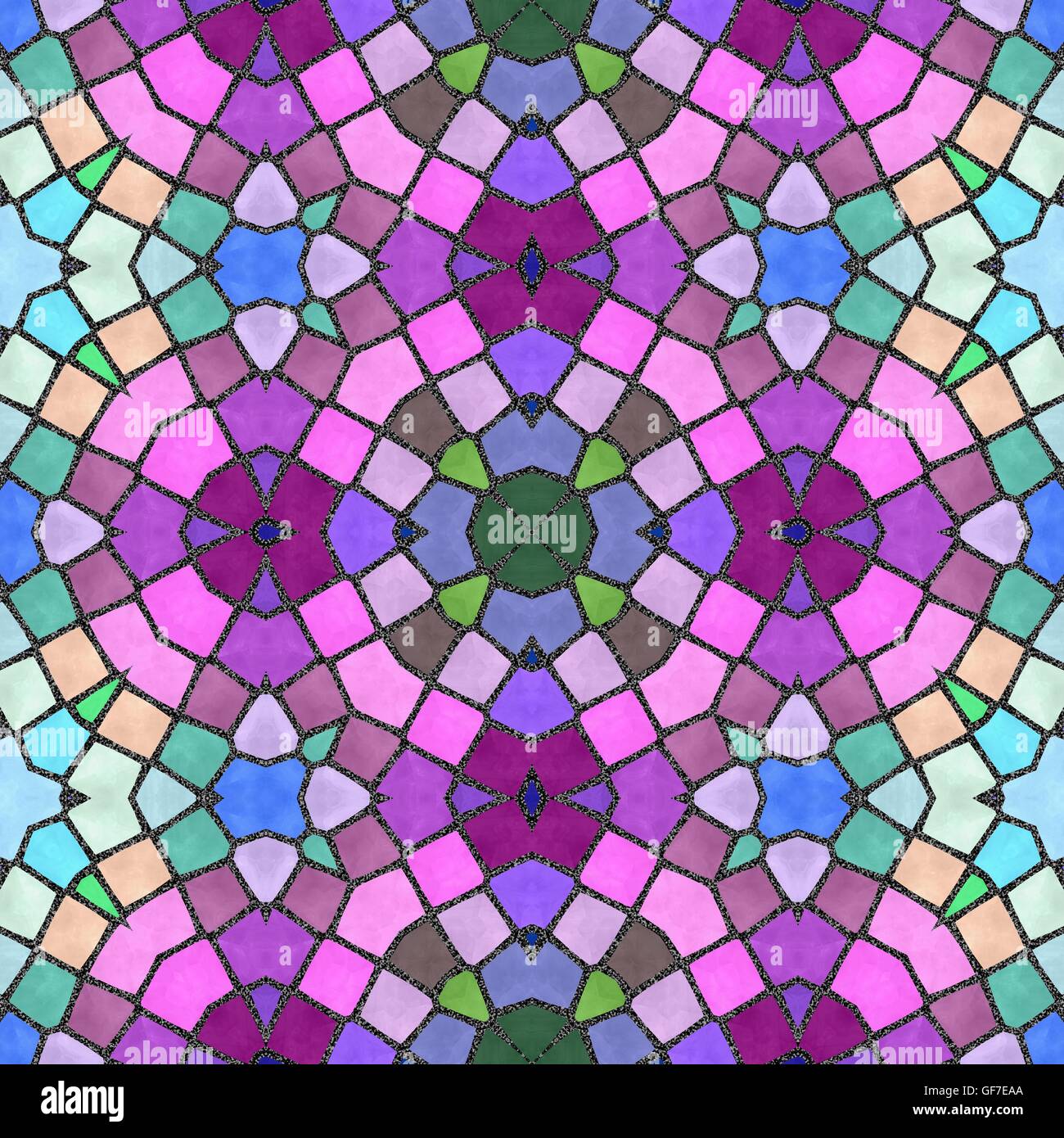 Seamless texture of abstract fabric. Kaleidoscopic wallpaper tiles ...