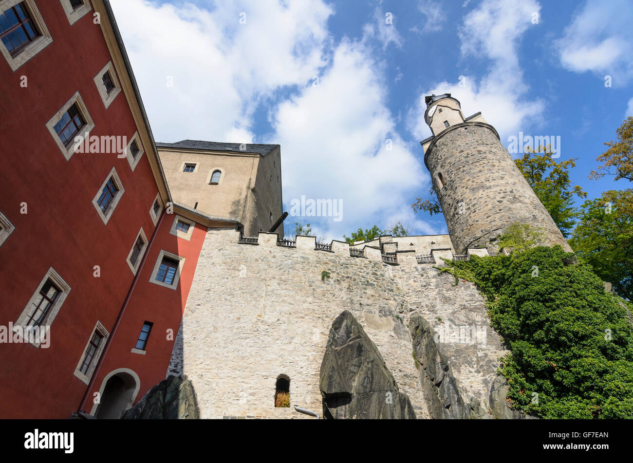 Hartenstein: Stein Castle, Germany, Sachsen, Saxony Stock Photo - Alamy