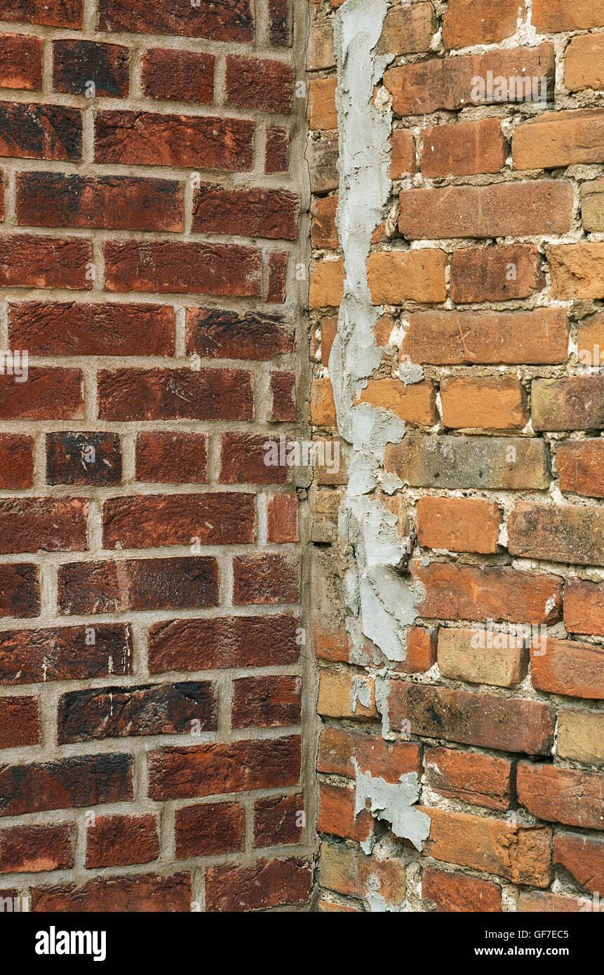 An old brick wall with signs of aging Stock Photo - Alamy