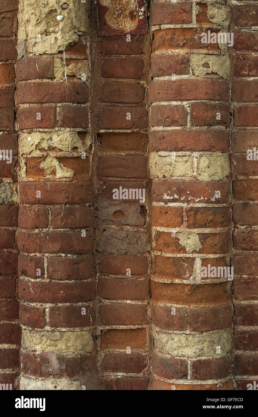 An old brick wall with signs of aging Stock Photo - Alamy