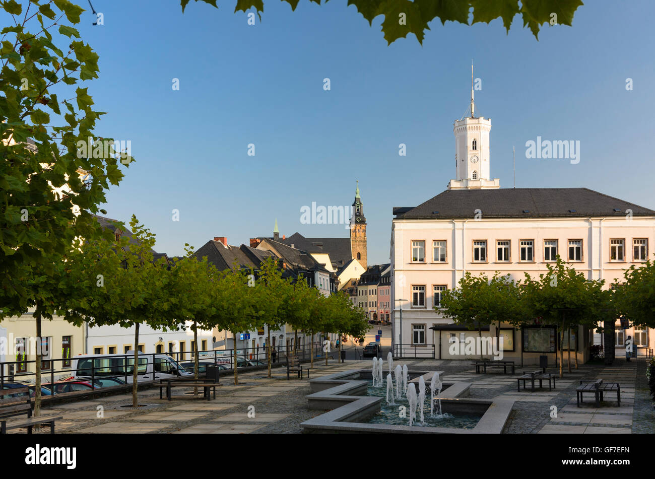 Schneeberg erzgebirge st wolfgangs church hi-res stock photography and ...