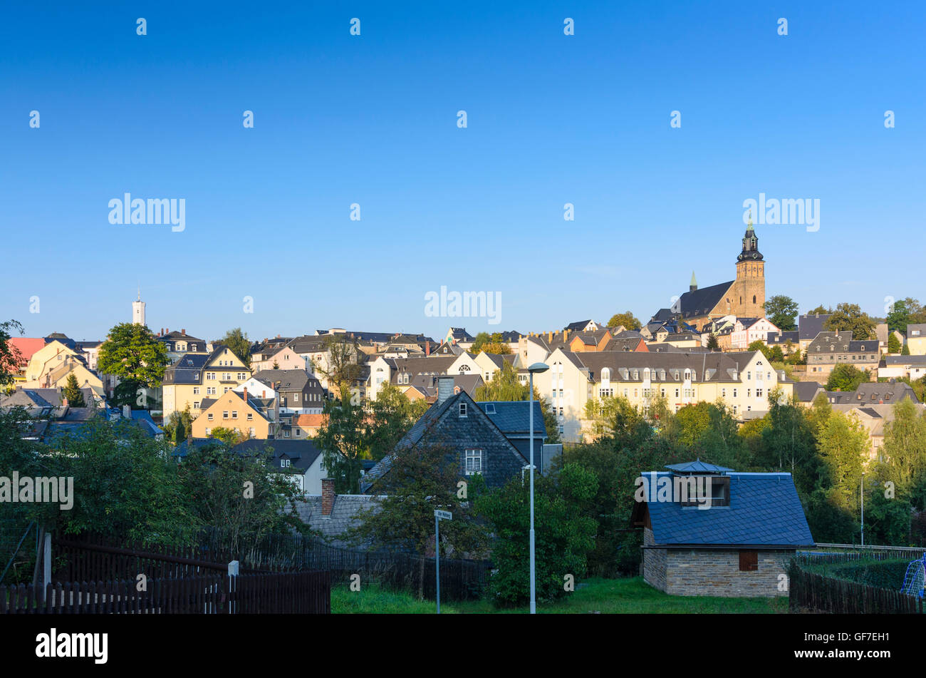 Schneeberg erzgebirge st wolfgangs church hi-res stock photography and ...